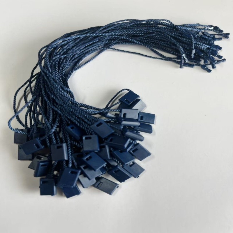 Lightweight Security Loop Plastic Tag Fastener For Retail Shops Dark Blue